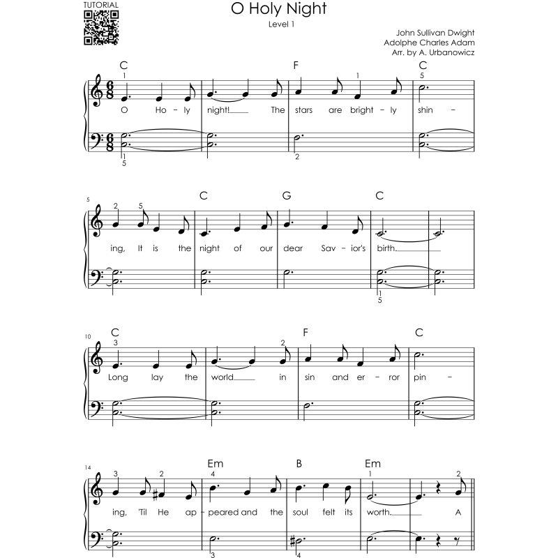 Christmas Piano Sheet Music – 3 Step Lesson for Beginners