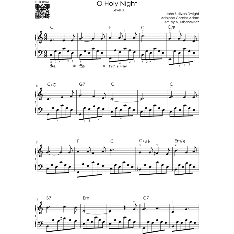 Christmas Piano Sheet Music – 3 Step Lesson for Beginners